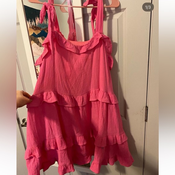 Dresses | The Cutest Pink Frilly Dress So Fun For The Beach Or Fun ...